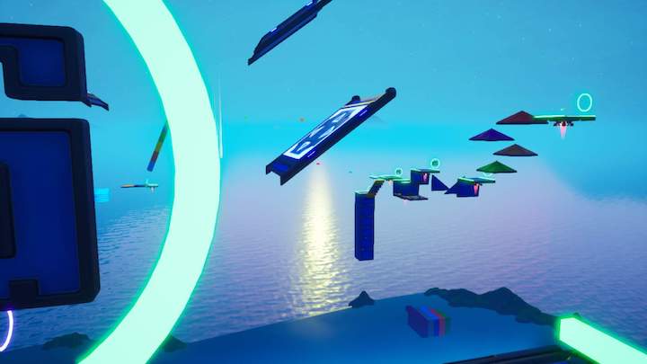 The 30 Level Neon Sky Deathrun